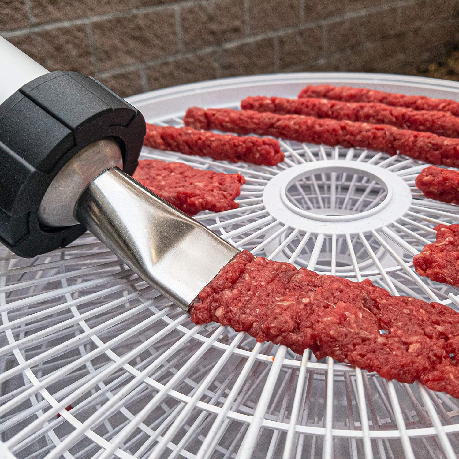 15" Beef Jerky Gun Manual Barbecue Meatloaf Gun Sausage Making Cannon ...