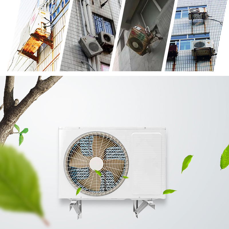 2x Heavy Duty Wall Air Conditioning AC Bracket Ductless Mini Split ...