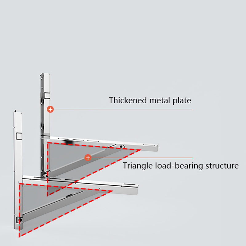 2x Heavy Duty Wall Air Conditioning AC Bracket Ductless Mini Split ...