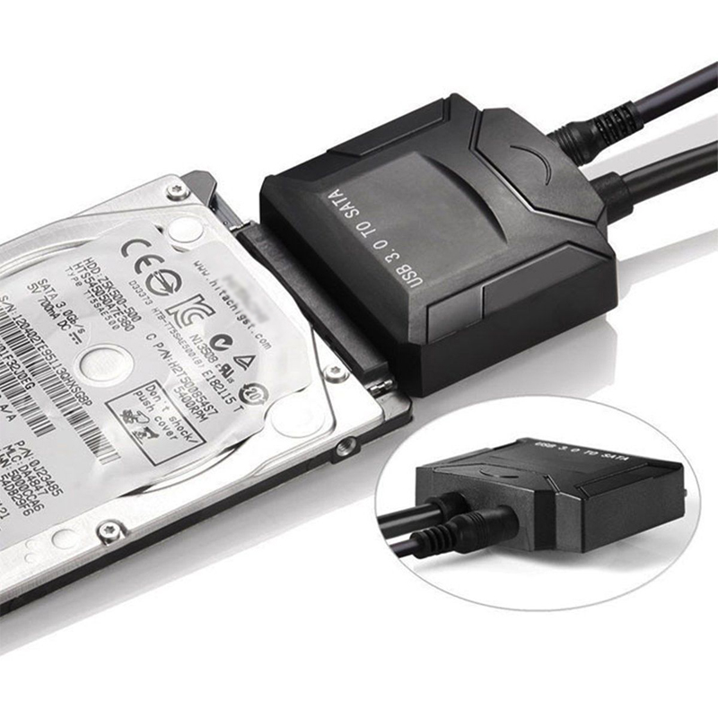 USB 3.0 to 2.5 3.5 IDE SATA Hard Drive HDD SDD Converter Adapter PC ...