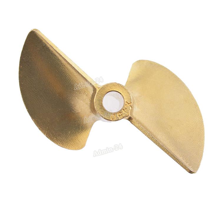 Rc Boat Prop 2 Blades Iridium Copper Propeller D50mm For 4.76mm 3/16 ...
